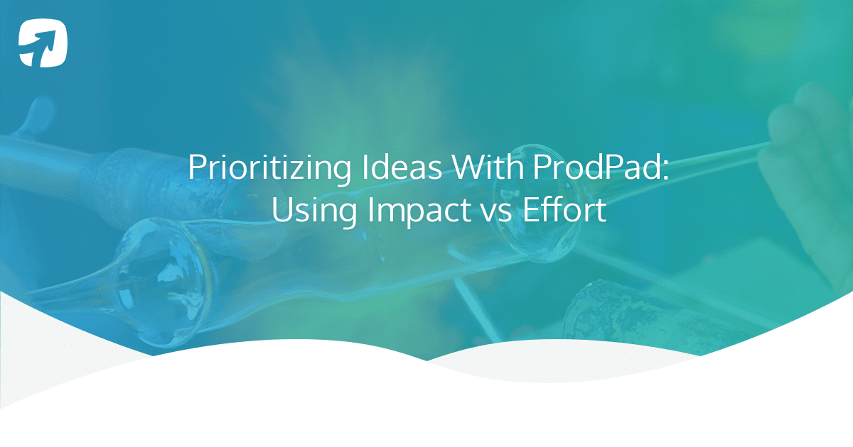 Prioritizing ideas with ProdPad and Using Impact vs Effort