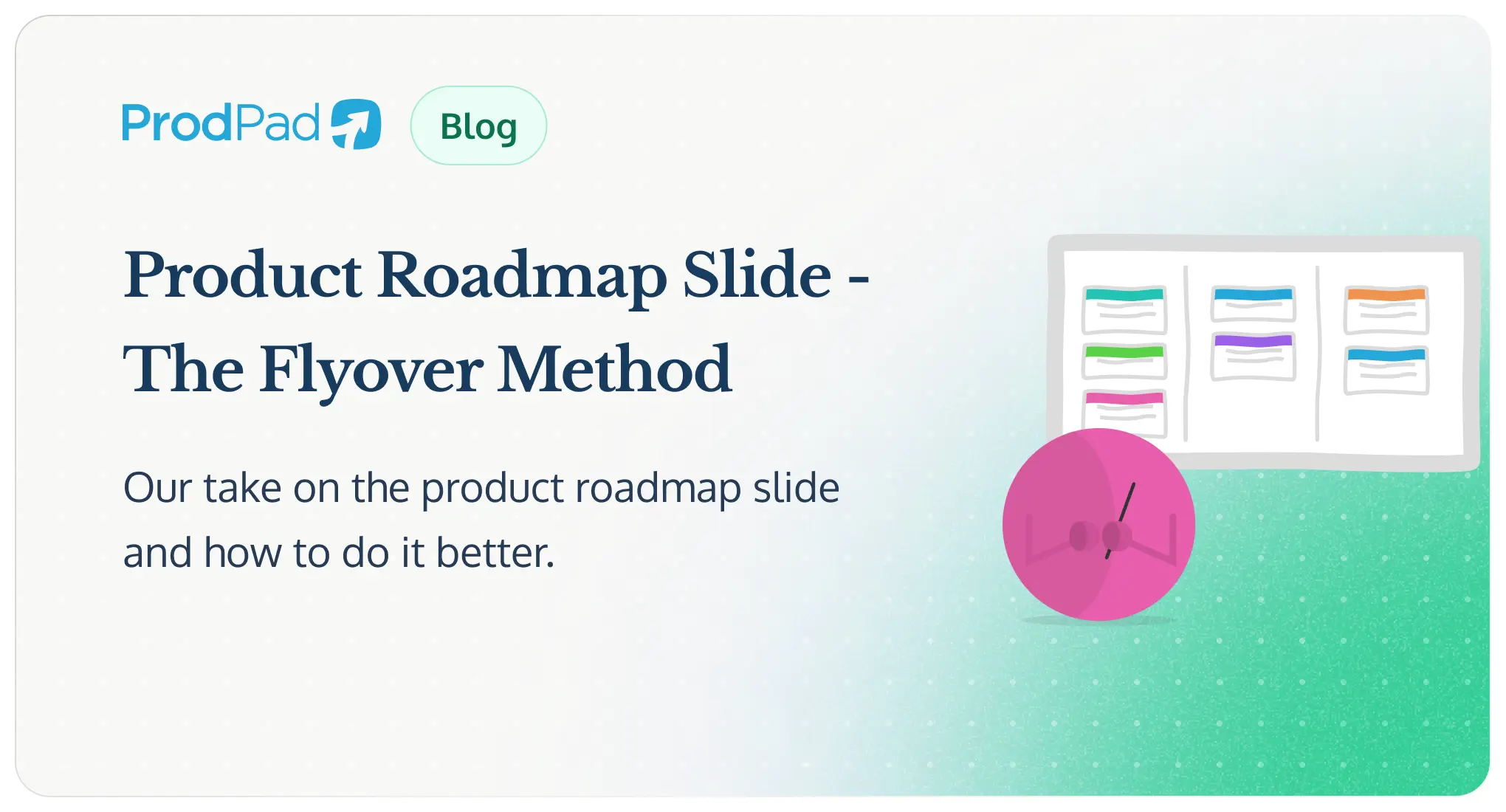 Product Roadmap Slide Template - The Flyover Method | ProdPad
