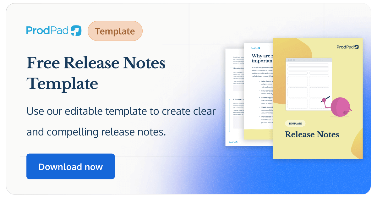Release Notes Template | ProdPad