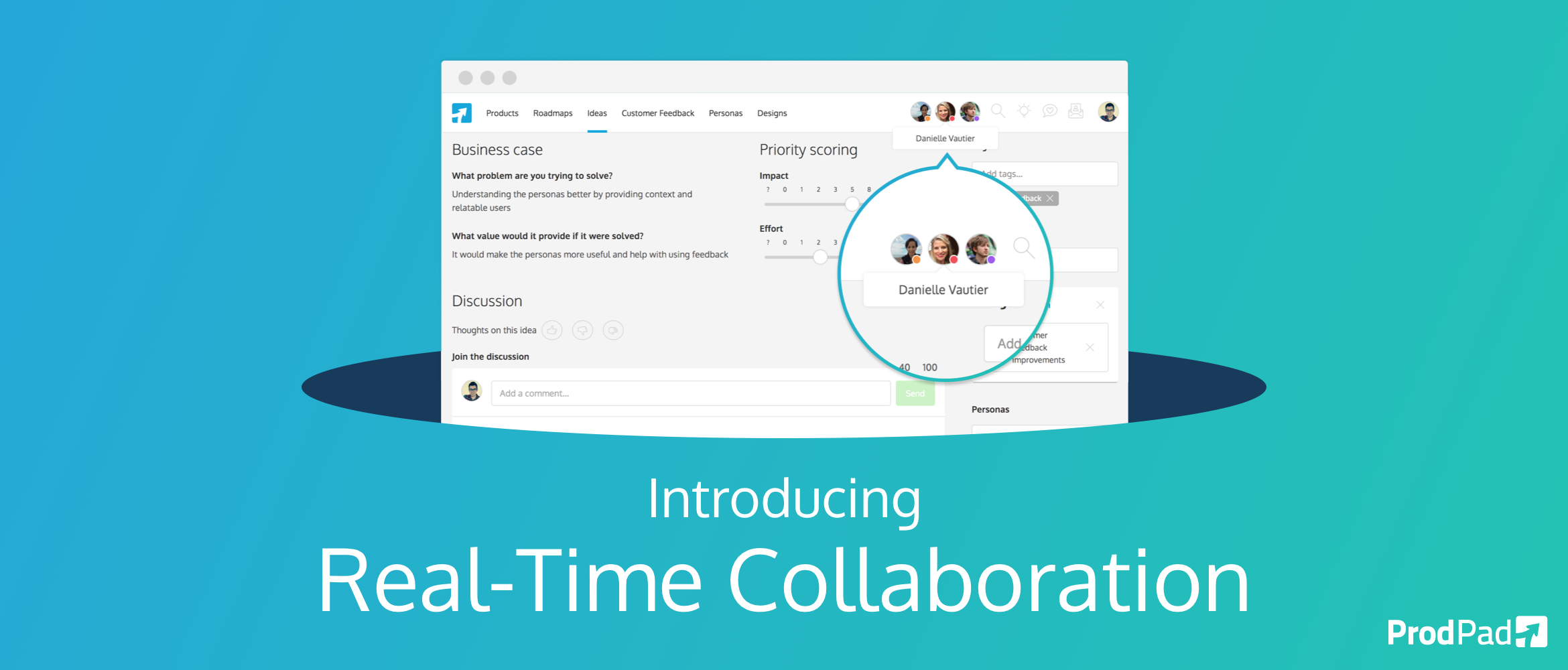 Real-Time Collaboration: Move Product Discussions Forward Quickly | ProdPad Real-Time Collaboration: Move Product Discussions Forward Quickly | ProdPad